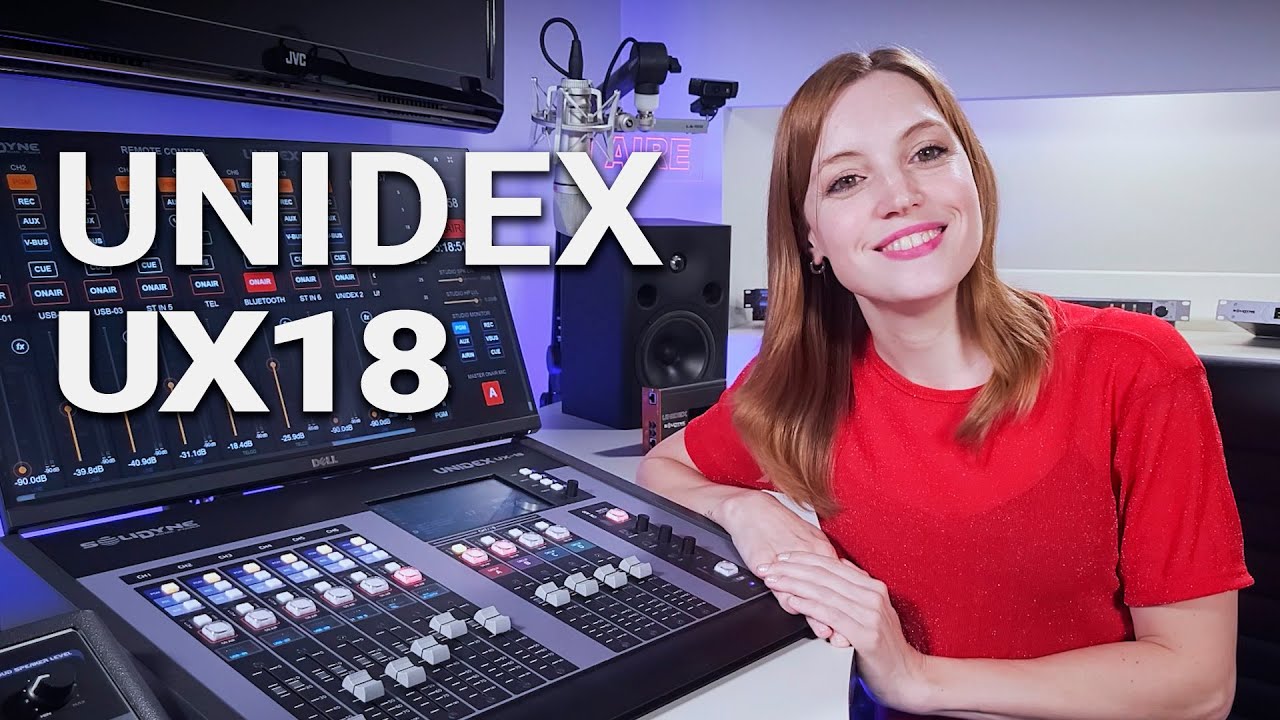 Solidyne UNIDEX UX18 - Consola IP integrada + opción DANTE/AES67 - YouTube