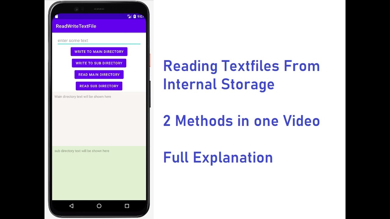 Lecture 32 Part Ii Reading Textfiles From Internal Storage Main Directory And Sub Directories 3075