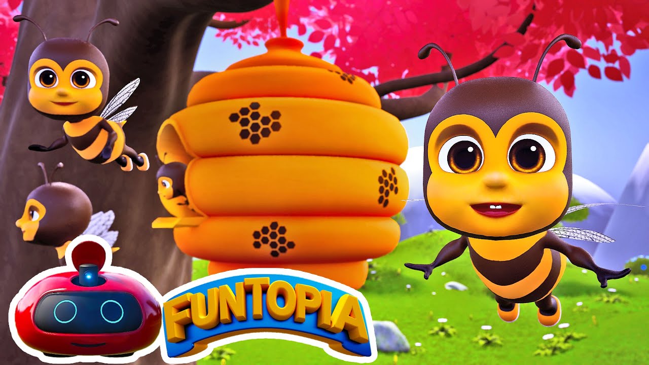 Buzzing Beehive Song - Fun Learning for Kids | Funtopia Nursery Rhymes ...