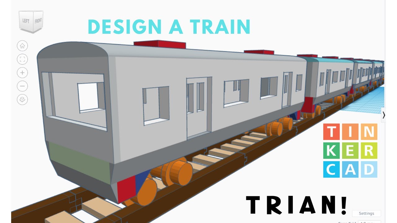 tinkercad｜making a train｜火車｜3Dprint｜包子【字幕】 - YouTube