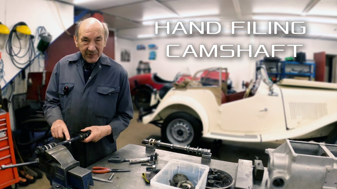 SHED RACING - HAND FILING CAMSHAFT - YouTube