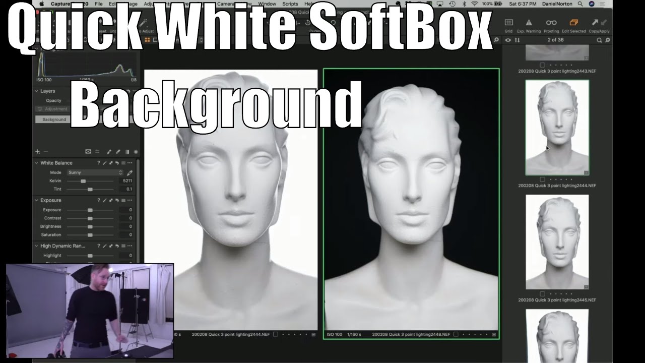 Quick White Background using a softbox - YouTube