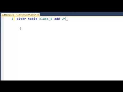 22 SQL CONSTRAINT ALTER UNIQUESQL SERVER KURDISH TUTORIALS - YouTube