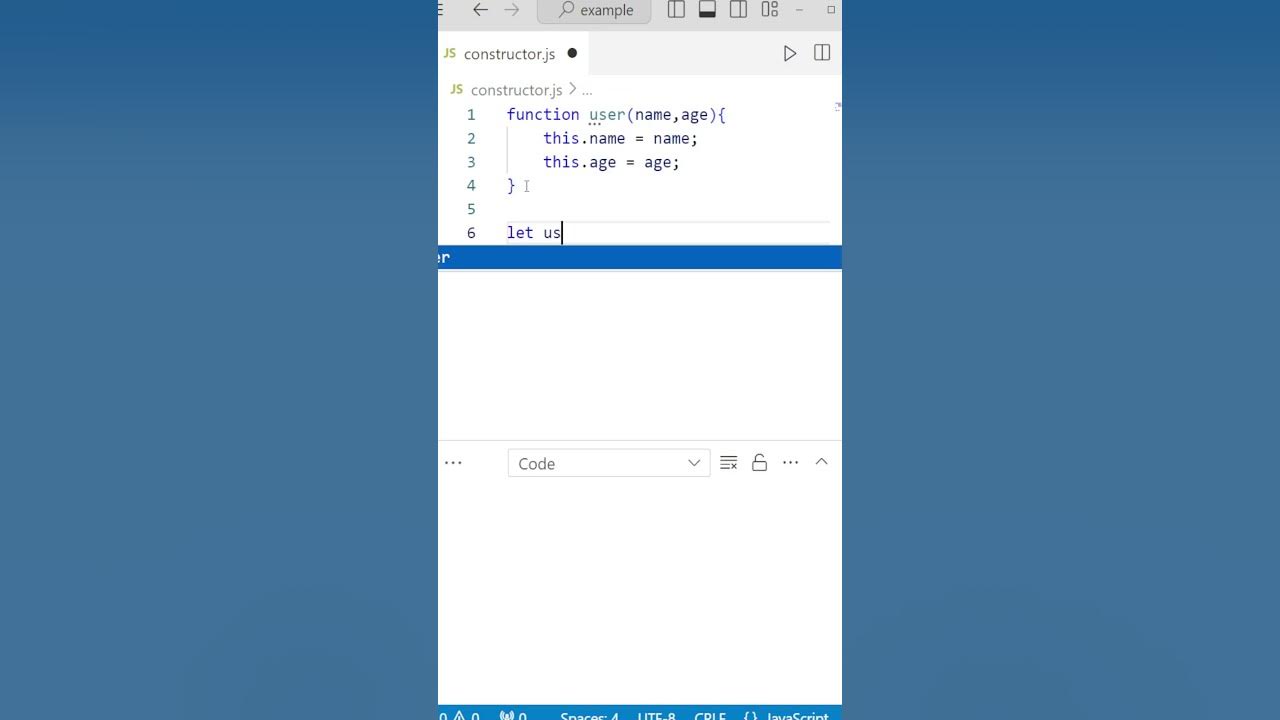 Constructor Function Javascript Interview Question Shortsvideo Javacodinginterviewquestions