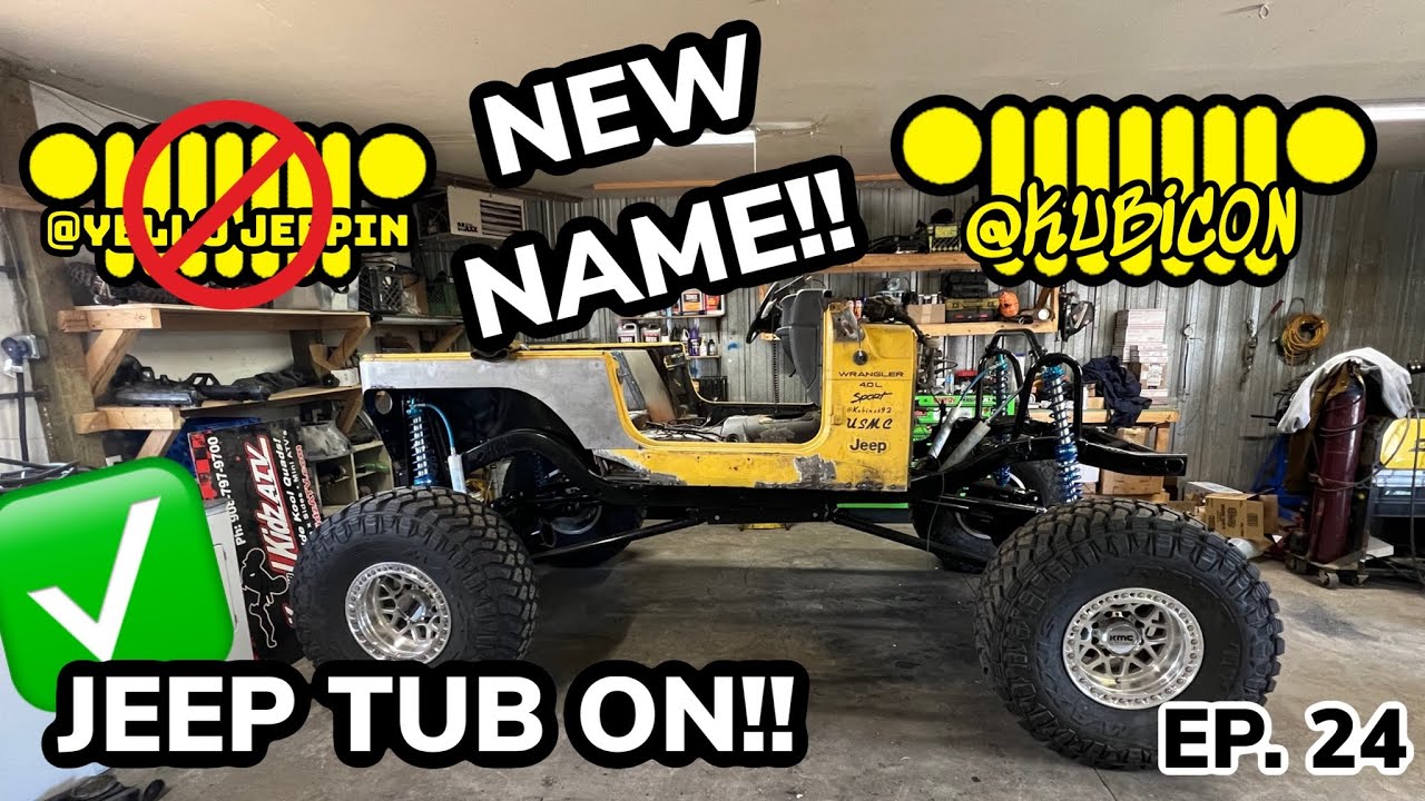 THE JEEP TUB IS ON!!! +NEW CHANNEL NAME! (Jeep TJ One Ton Build) [Ep. 24] - YouTube