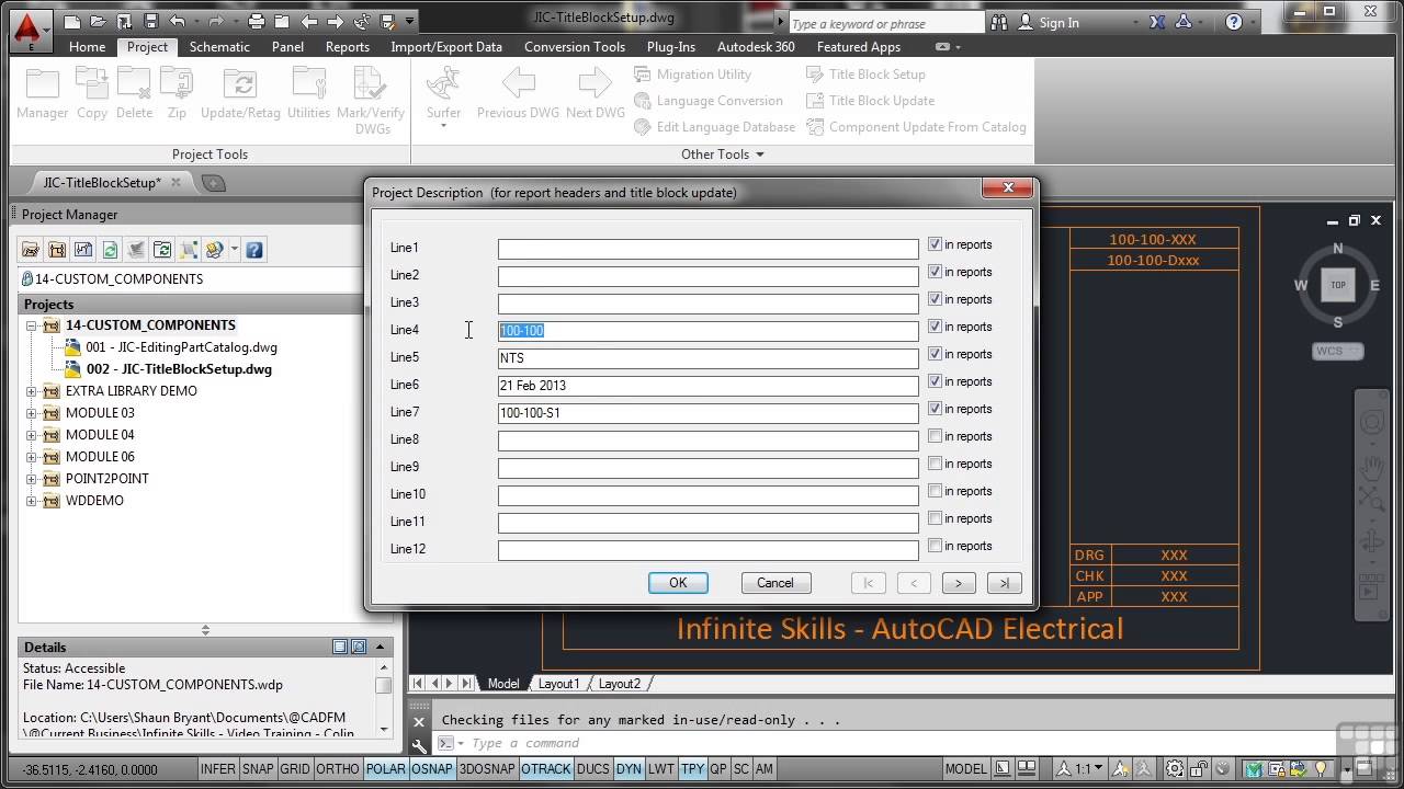 Autodesk AutoCAD Electrical 2014 Tutorial Title Block Setup YouTube Autodesk AutoCAD Electrical 2014 Tutorial Title Block Setup YouTube