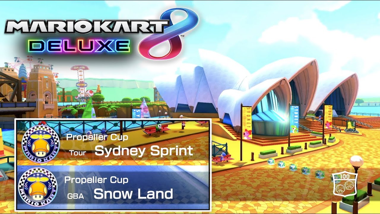 Mario Kart 8 Deluxe - Sydney Sprint, Snow Land (Game #26: 1 ~ 2 of 4 ...