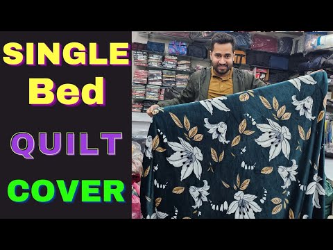 Multiple Prints Single Bed Quilt (Rajai) Cover - YouTube