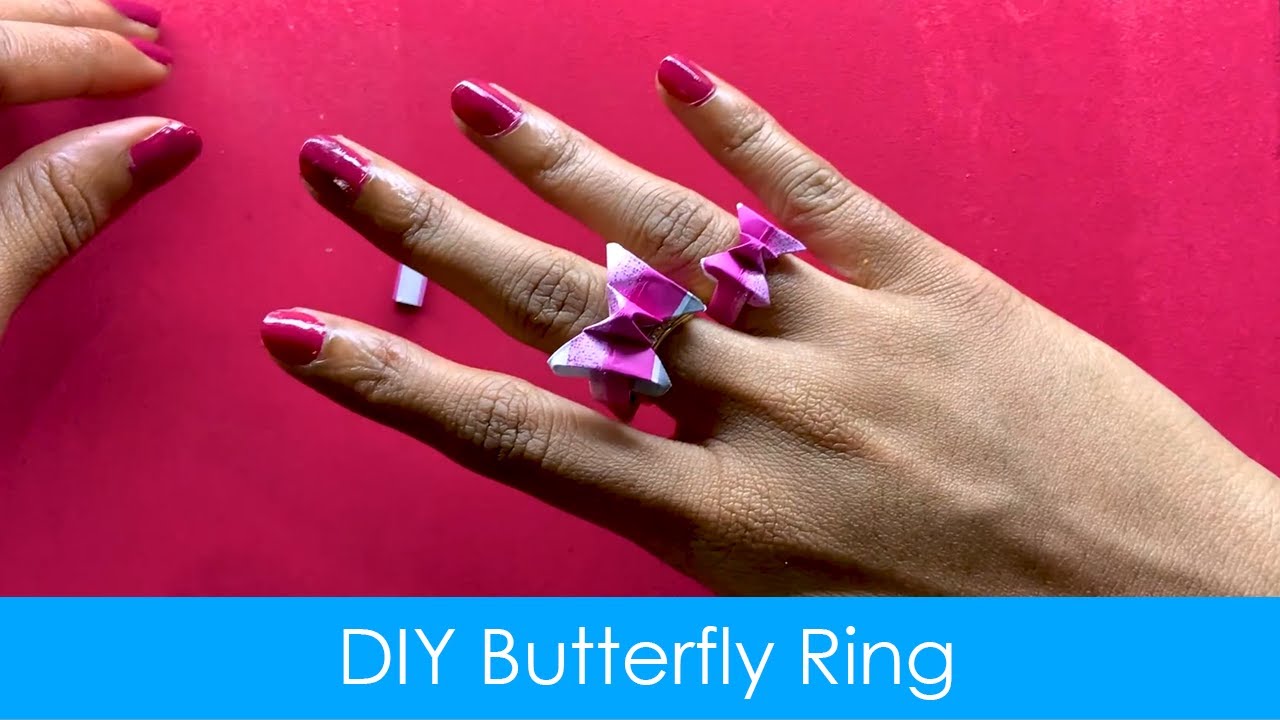 How To Make A Butterfly Ring Homemade DIY Paper Ring Tutorial YouTube how-to-make-a-butterfly-ring-homemade-diy-paper-ring-tutorial-youtube