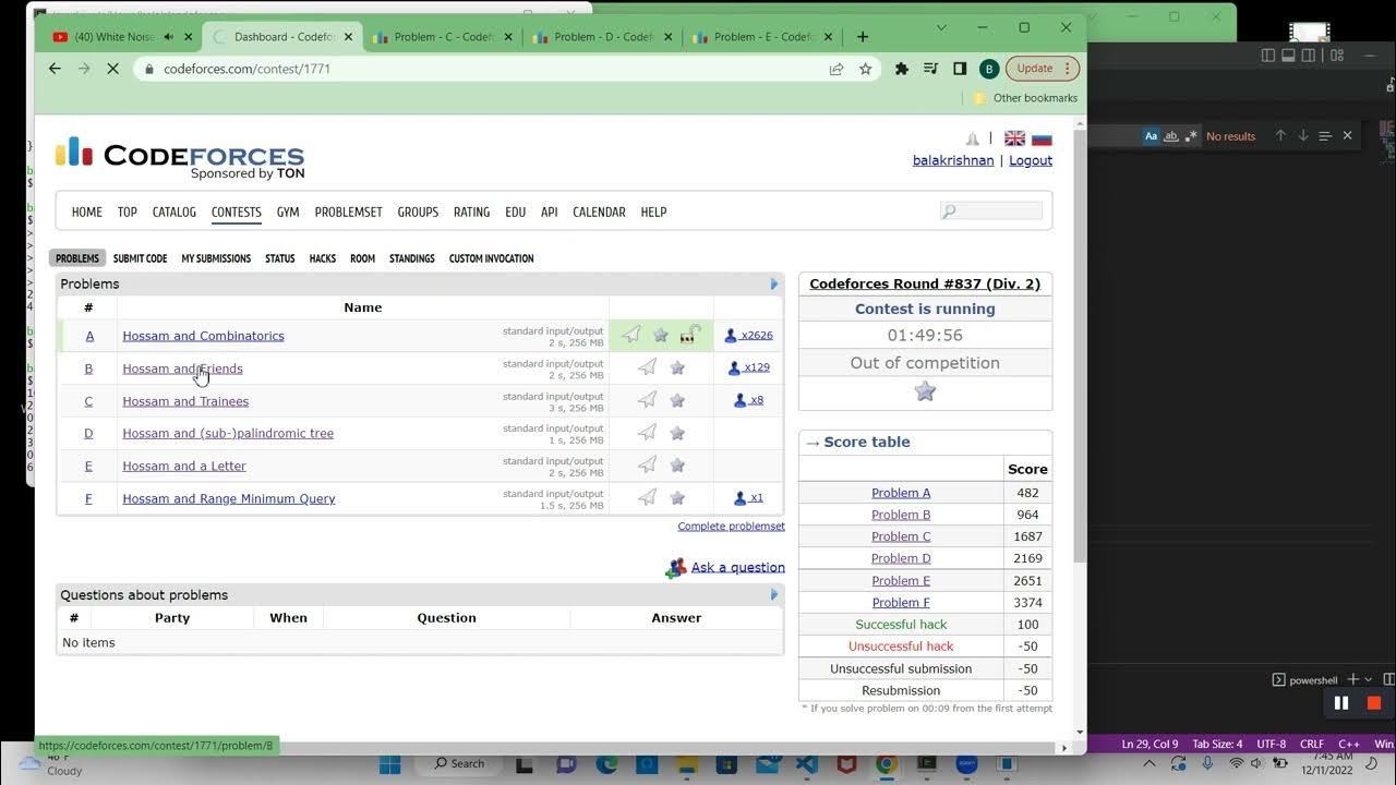Codeforces Round #837 (Div. 2) - YouTube