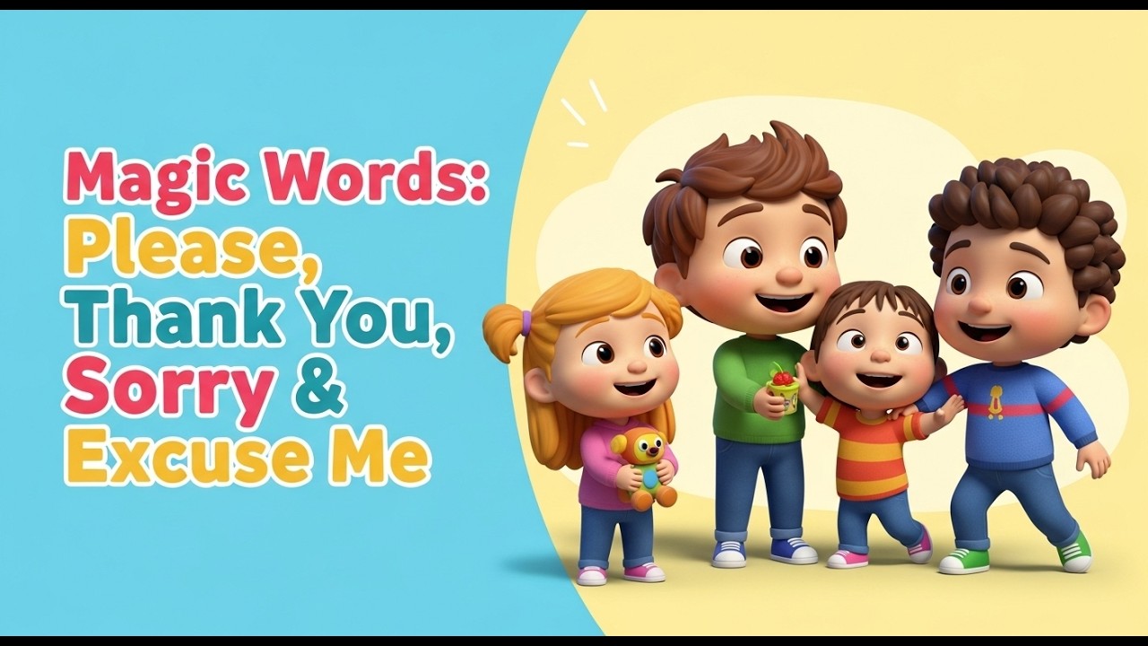 “Magic Words Song | Please, Thank You, Sorry & Excuse Me | Kids ...
