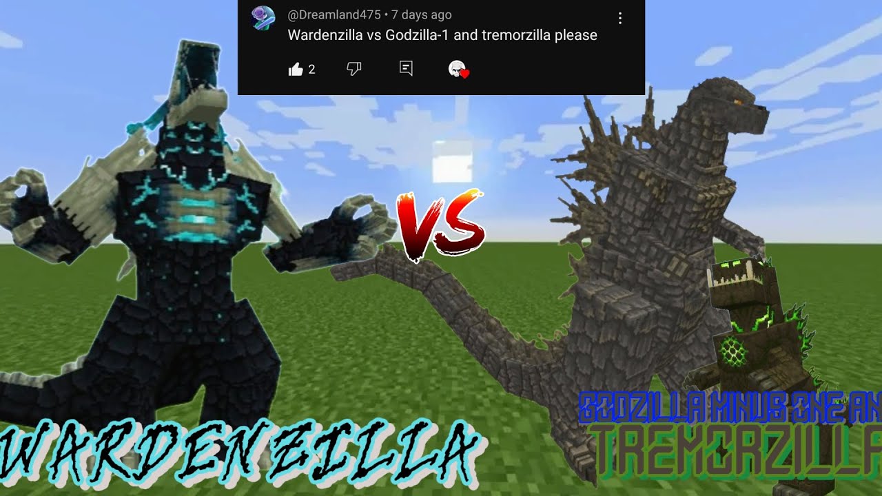 (Kaijucraft) Wardenzilla Vs Godzilla Minus One and Tremorzilla | Viewer ...