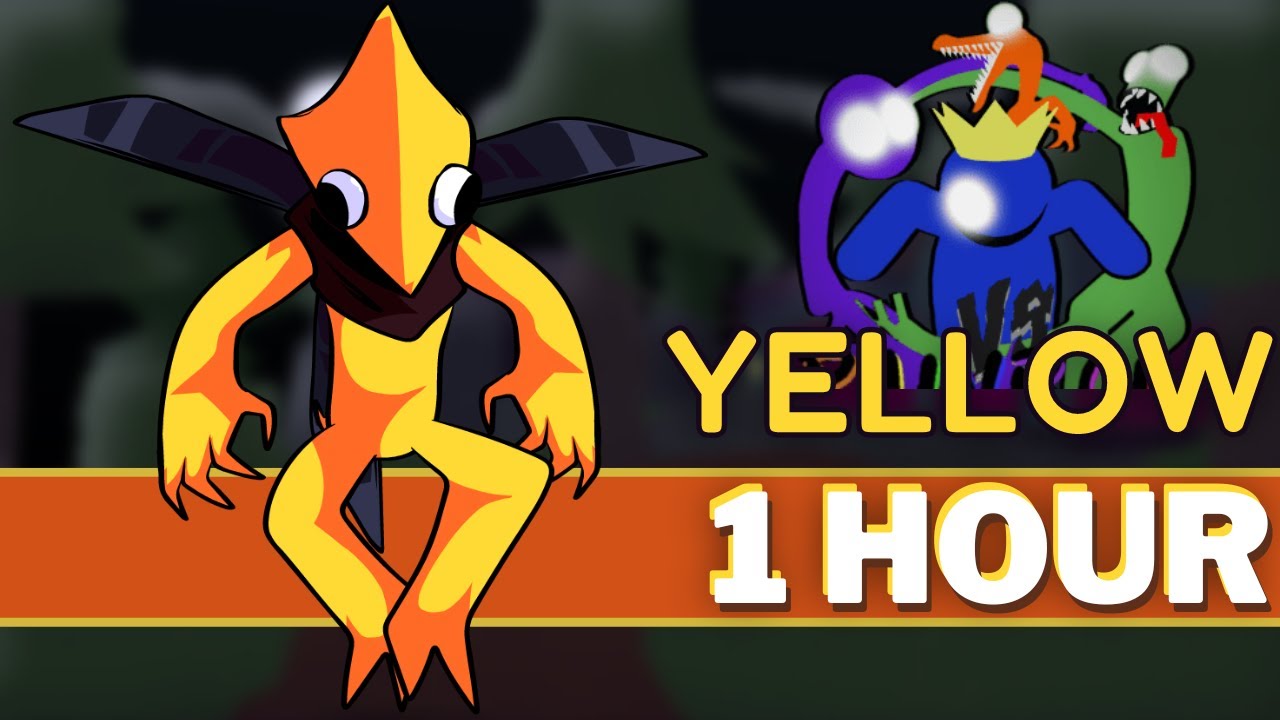 YELLER - FNF 1 HOUR SONG Perfect Loop (VS Yellow I Roblox Rainbow ...