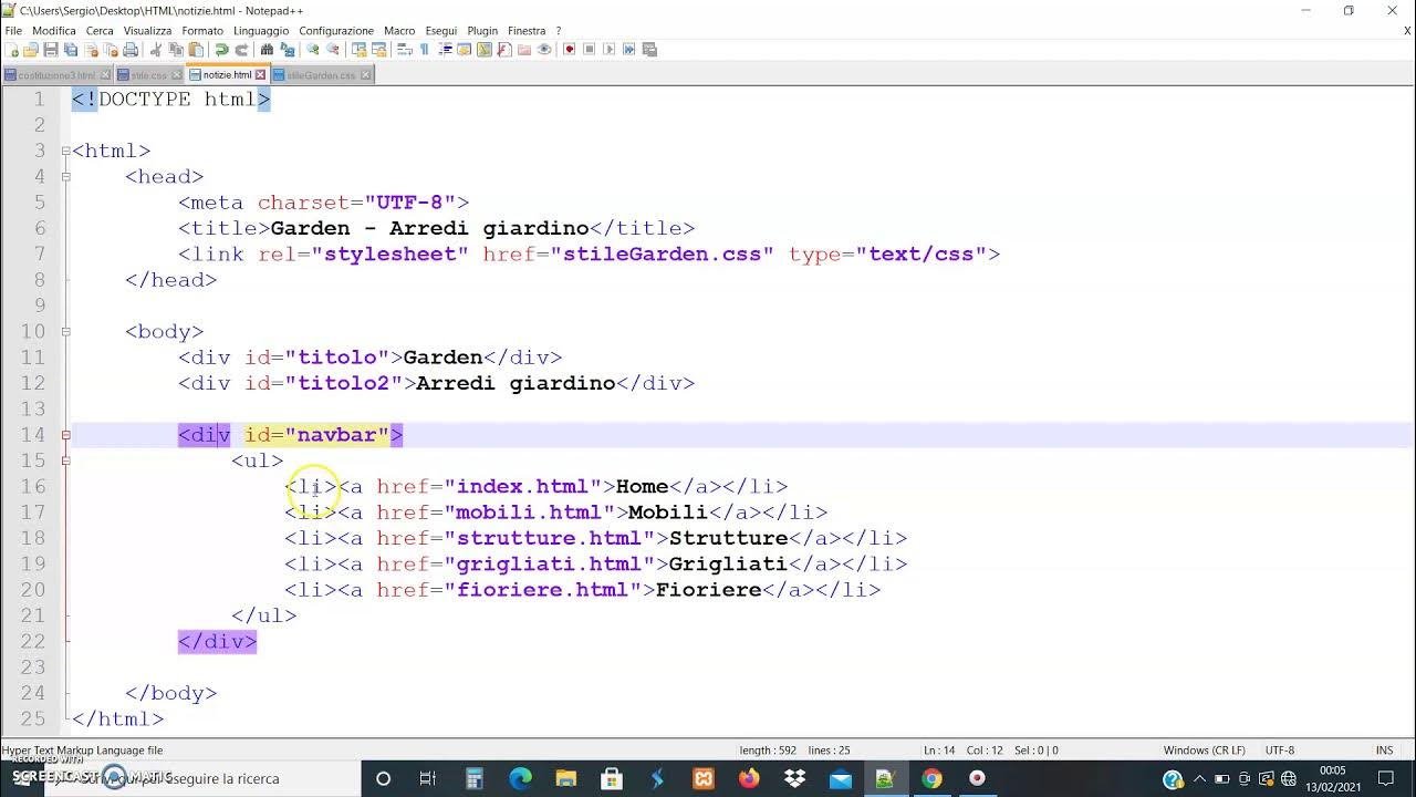 Esercizio 1 con CSS collegato (parte 2) - YouTube