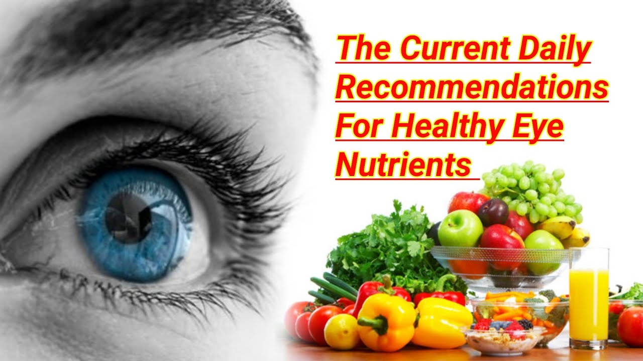 Daily Recommendations For Healthy Eye Nutrients (Healthy Eye Tips ...