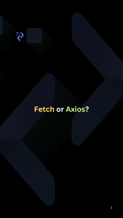 Axios vs Fetch – Which One is Better for API Calls? 🚀🔥 (JS Comparison ...
