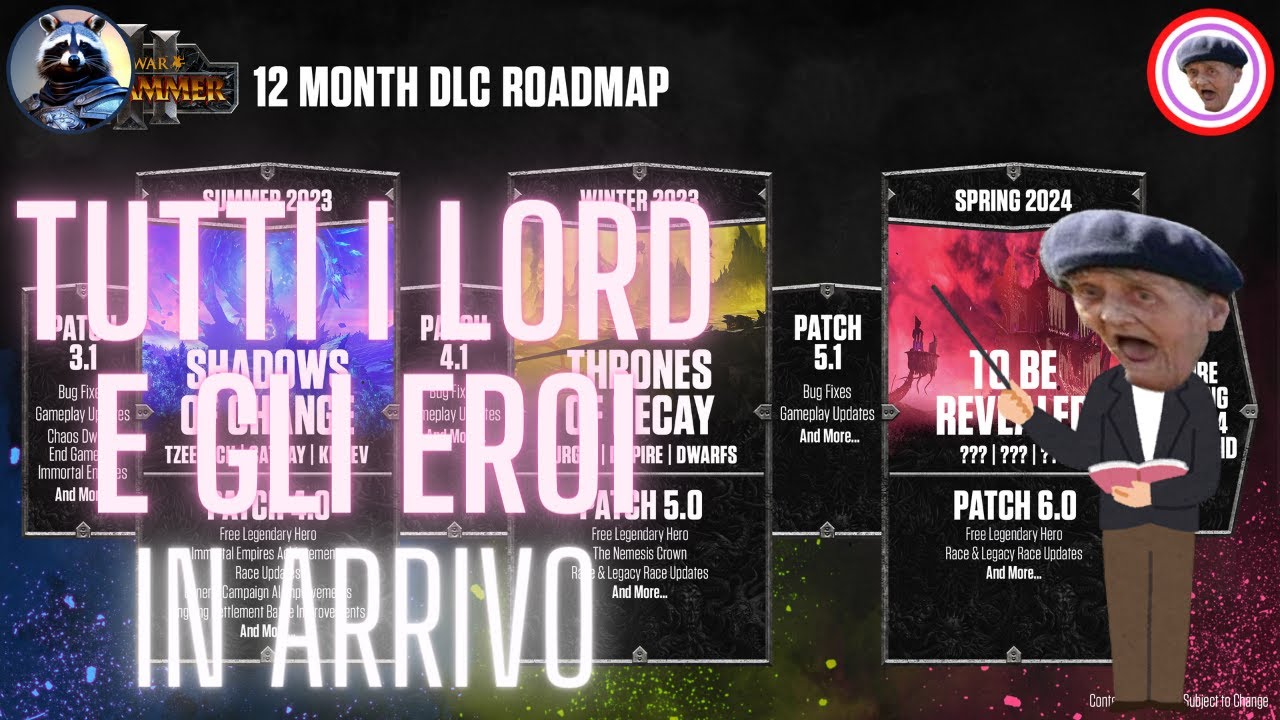 Total War: Warhammer 3 - La Roadmap, i contenuti dei prossimi dlc - YouTube