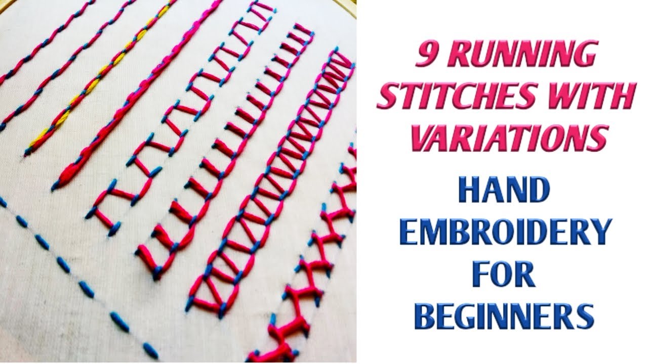9 Types Of Running Stitches With Variations Hand Embroidery For 9-types-of-running-stitches-with-variations-hand-embroidery-for