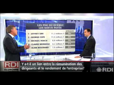 Carl Simard RDI Économie Rémunération des dirigeants - YouTube