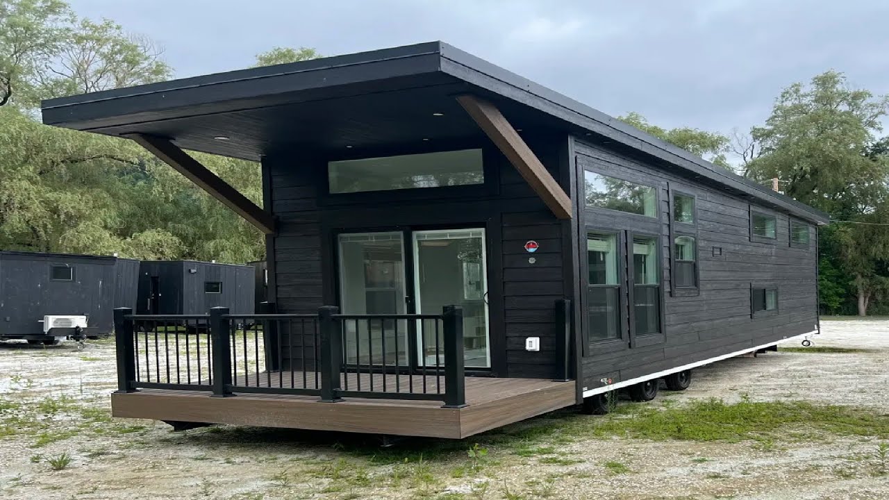 The Most Beautiful Modern Wedge Park Model in Massachusetts - YouTube