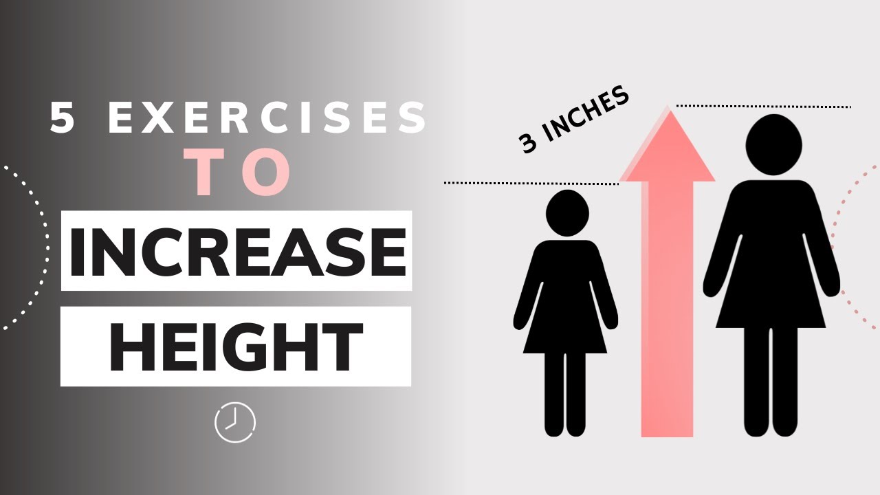 Exercises to grow taller ┃ 5 Exercises ┃ Increase height in month ...