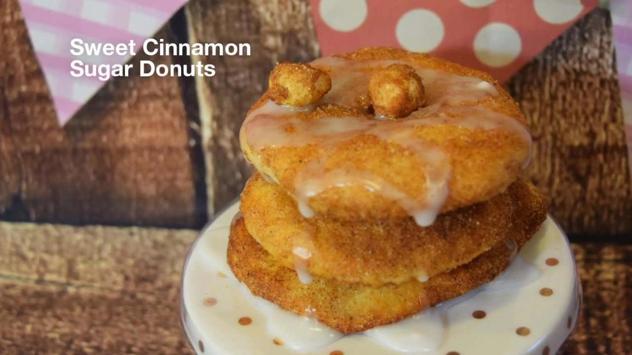 Cinnamon Sugar Air Fryer Donuts 720p - YouTube