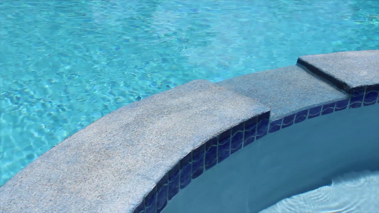 Custom Built Spa Spillway - River Rok Pool Plaster Finish - Sergio's ...