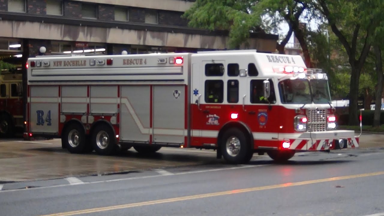 New Rochelle Fire Department rescue 4 responding 8/10/23 - YouTube