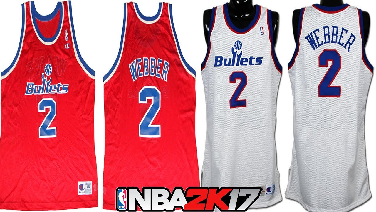 How to make Washington bullets 1987 - 1997 NBA 2k17 - YouTube