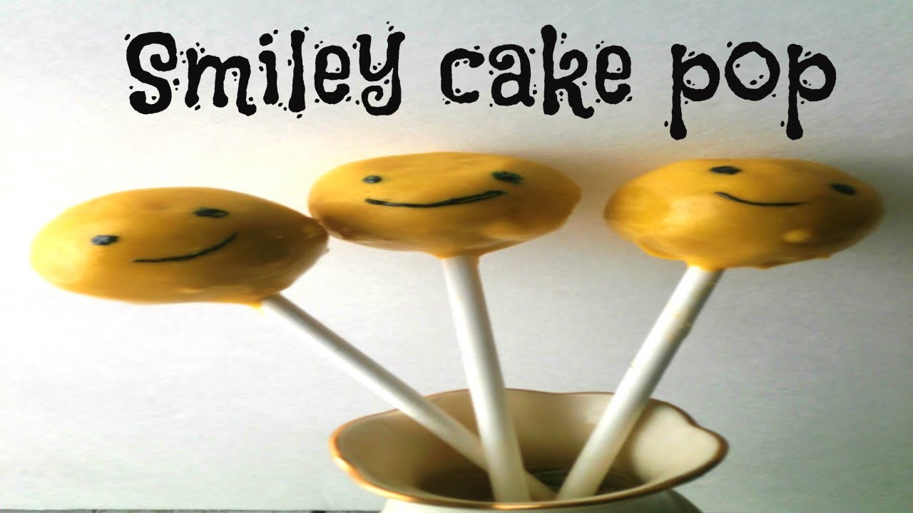 Smiley cake pops and homemade buttercream icing - YouTube
