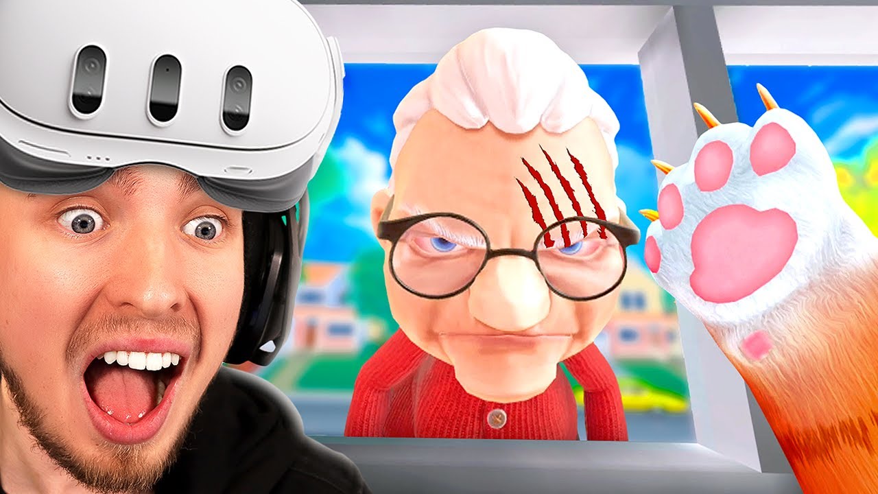 ATTACKING Granny From Secret Room - I Am Cat VR - YouTube
