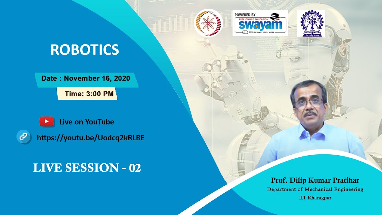 LIVE Session - 2 : Robotics - YouTube