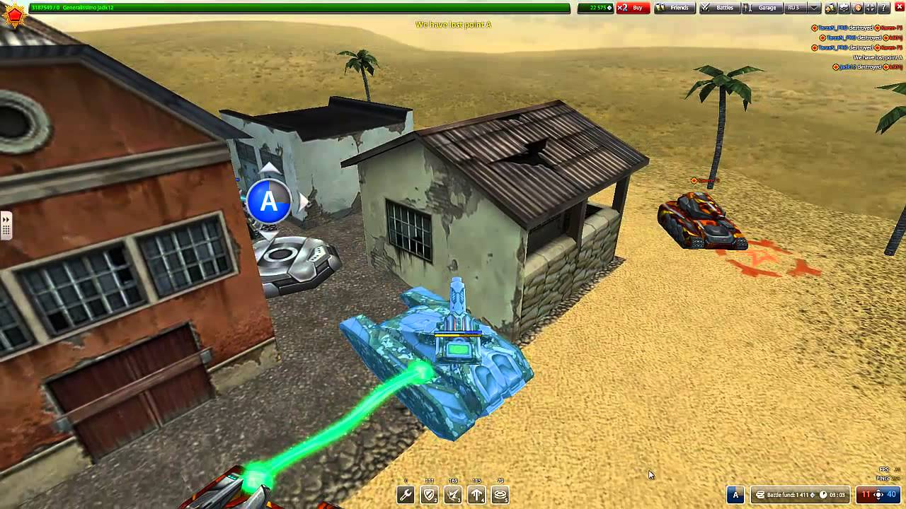 Tanki Online - Ricochet Fail 9K Gold Gameplay - YouTube
