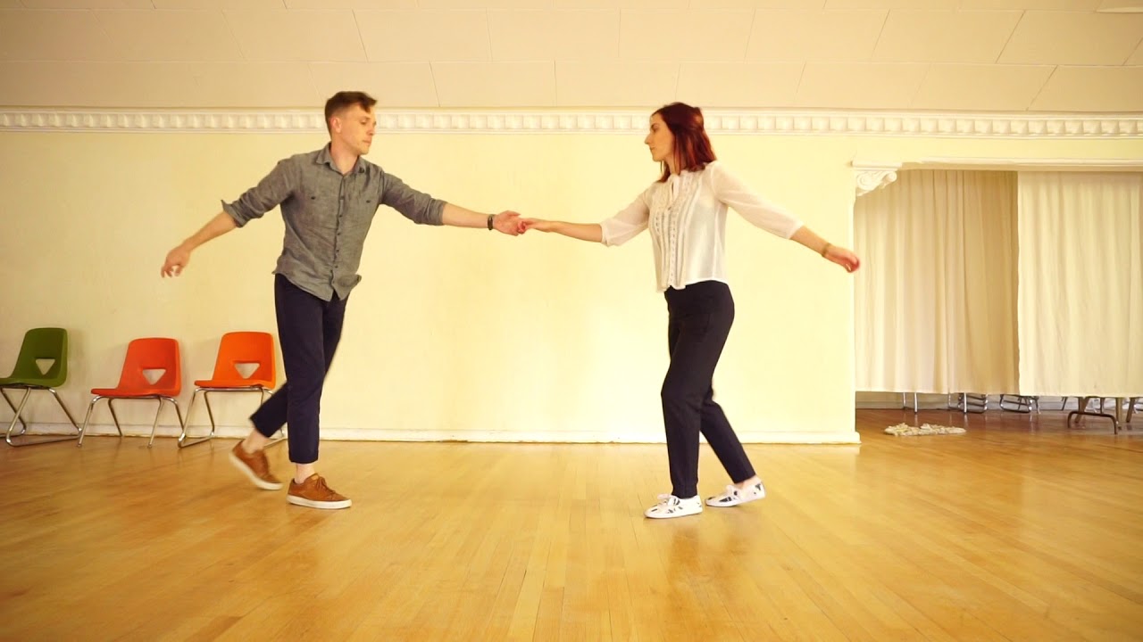 Partnered Fall off the Log for Lindy Focus Skill Assessment - YouTube