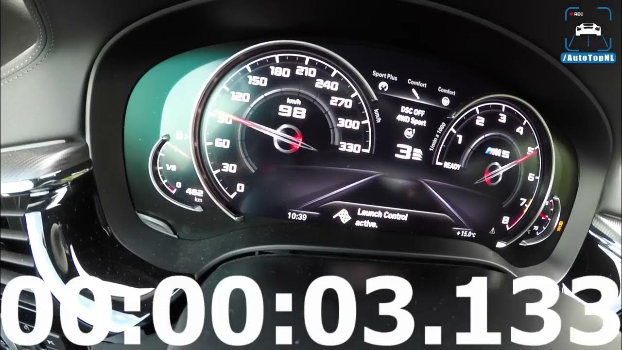 BMW M5 F90 COMPETITION 625HP ACCELERATION & TOP SPEED 0 307km h LAUNCH CONTROL by AutoTopNL ...