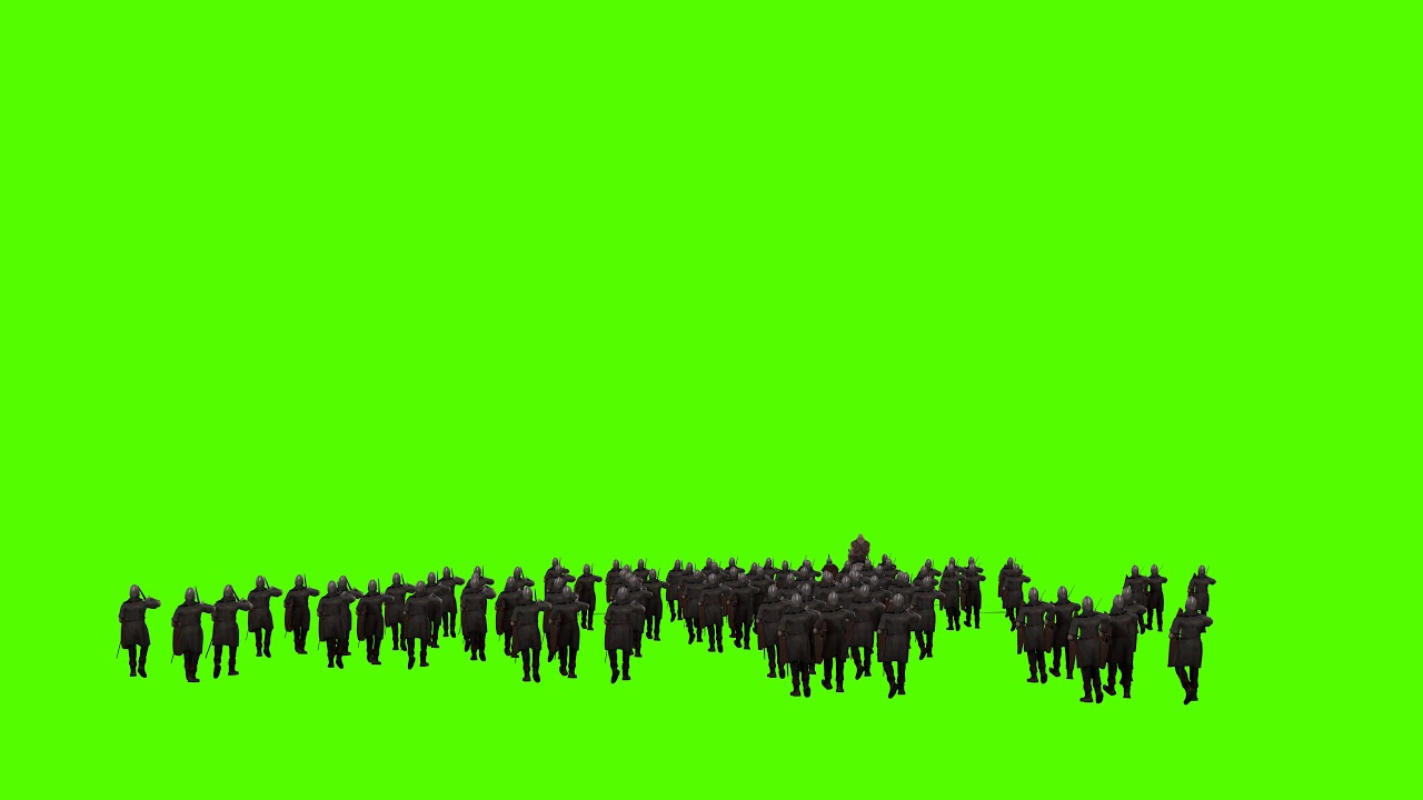green screen - medieval battle back side- ultra hd 3840x2160 - YouTube