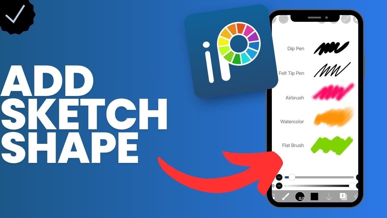 How to add a sketch shape on a picture in Ibispaint? - YouTube