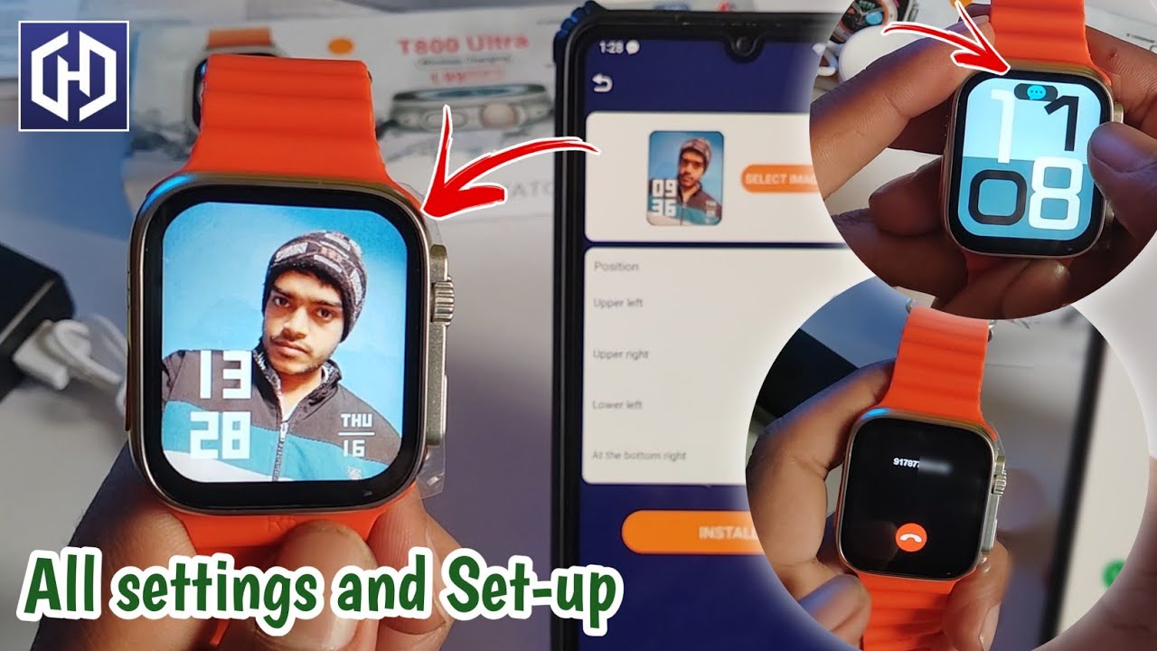 smartwatch connect to android|t800 ultra smartwatch - YouTube