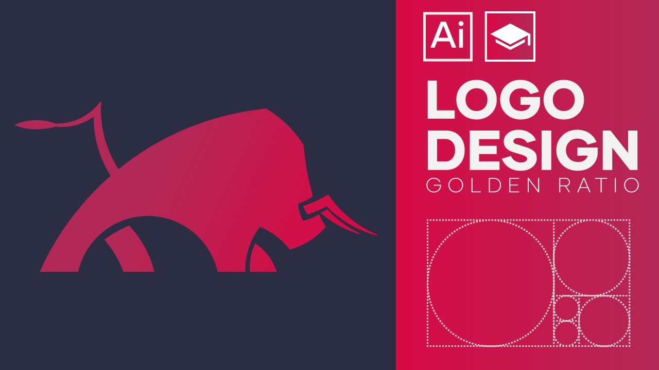 How to design a logo with golden Ratio | Adobe Illustrator Tutorial ...