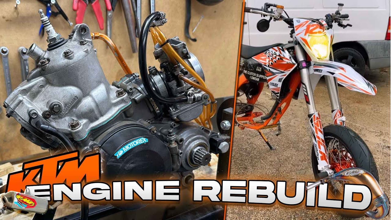 REBUILDING A KTM EXC 125 IN 10 MINUTES! - YouTube