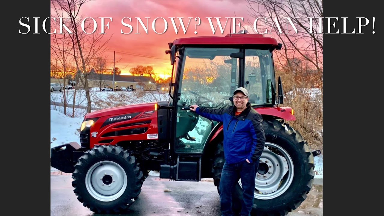 Snowblowing in NY with an 80” Provonost Cyclone inverted snowblower ...