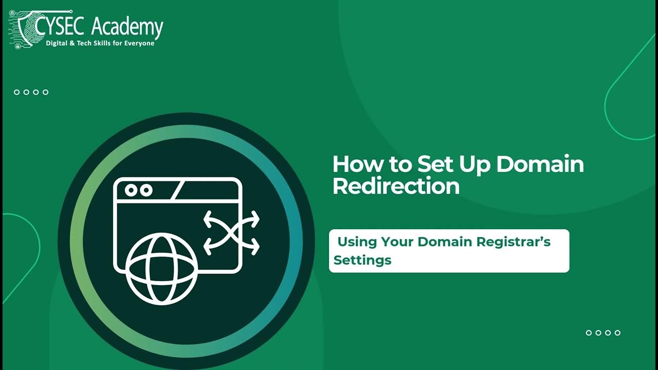 Domain Redirection - YouTube