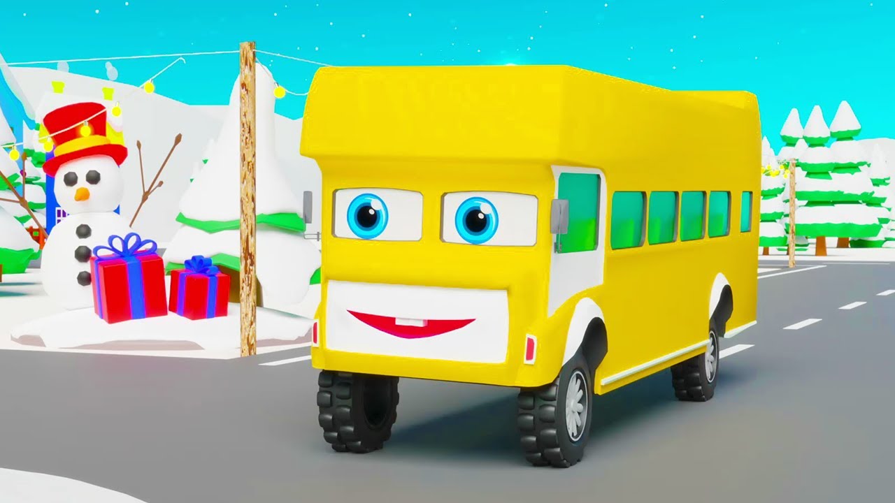 Deck the Halls - Christmas Song for Kids | Yellow Bus | Pilli Go ...