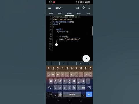 Parameterized constructor program in C++ language 💻 - YouTube