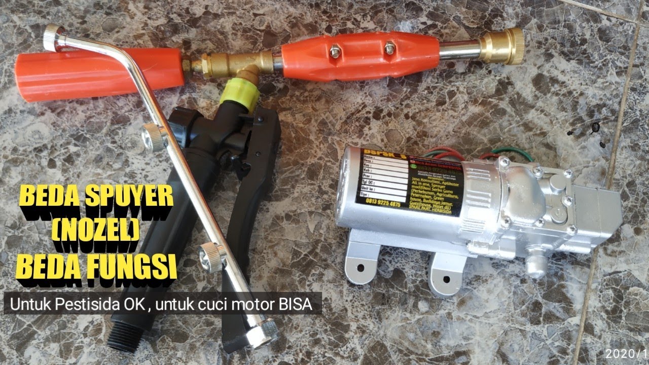 DUAL FUNGSI SEMPROT PESTISIDA 🆚 GUN SPRAY sepeda motor - YouTube