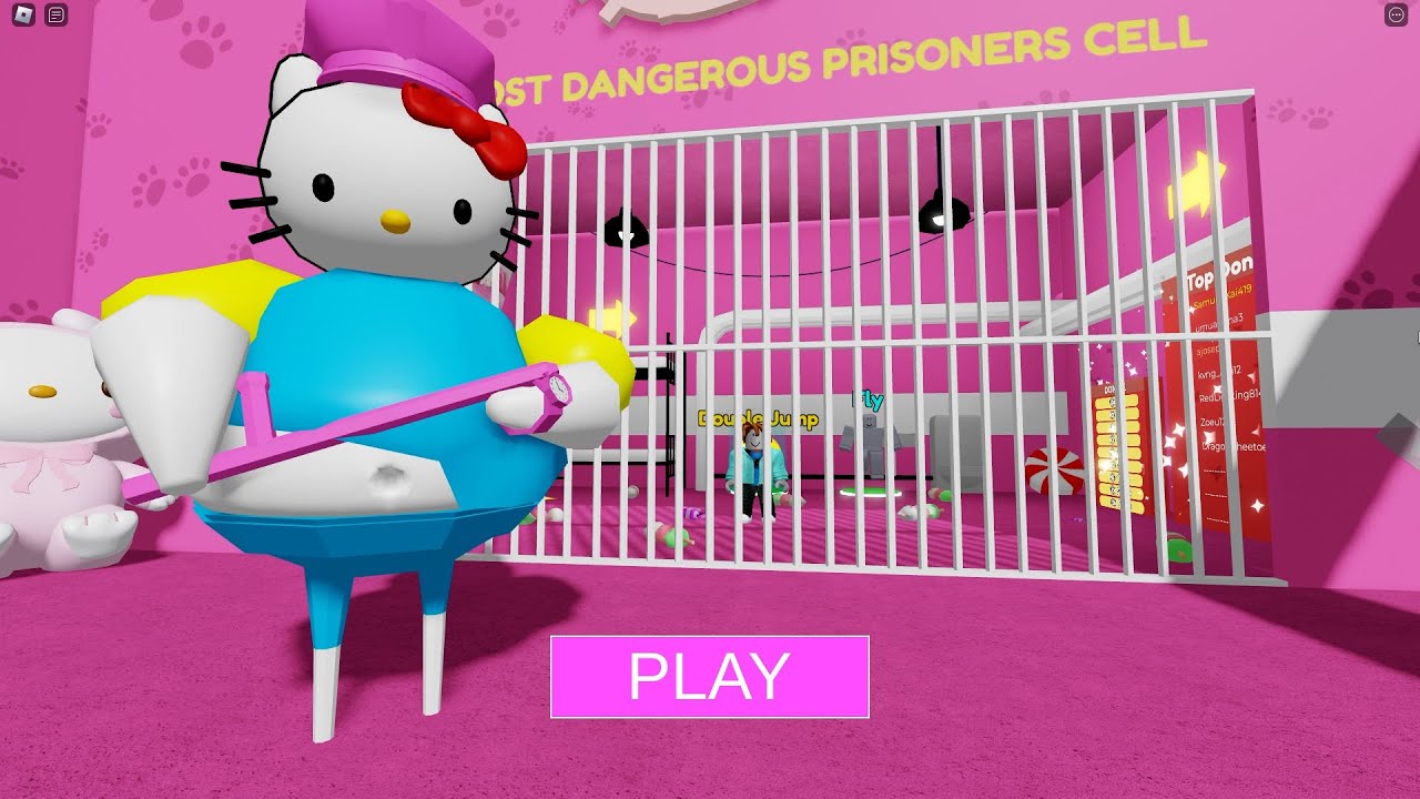 HELLO KITTY BARRY'S PRISON RUN (OBBY) #roblox #scaryobby - YouTube