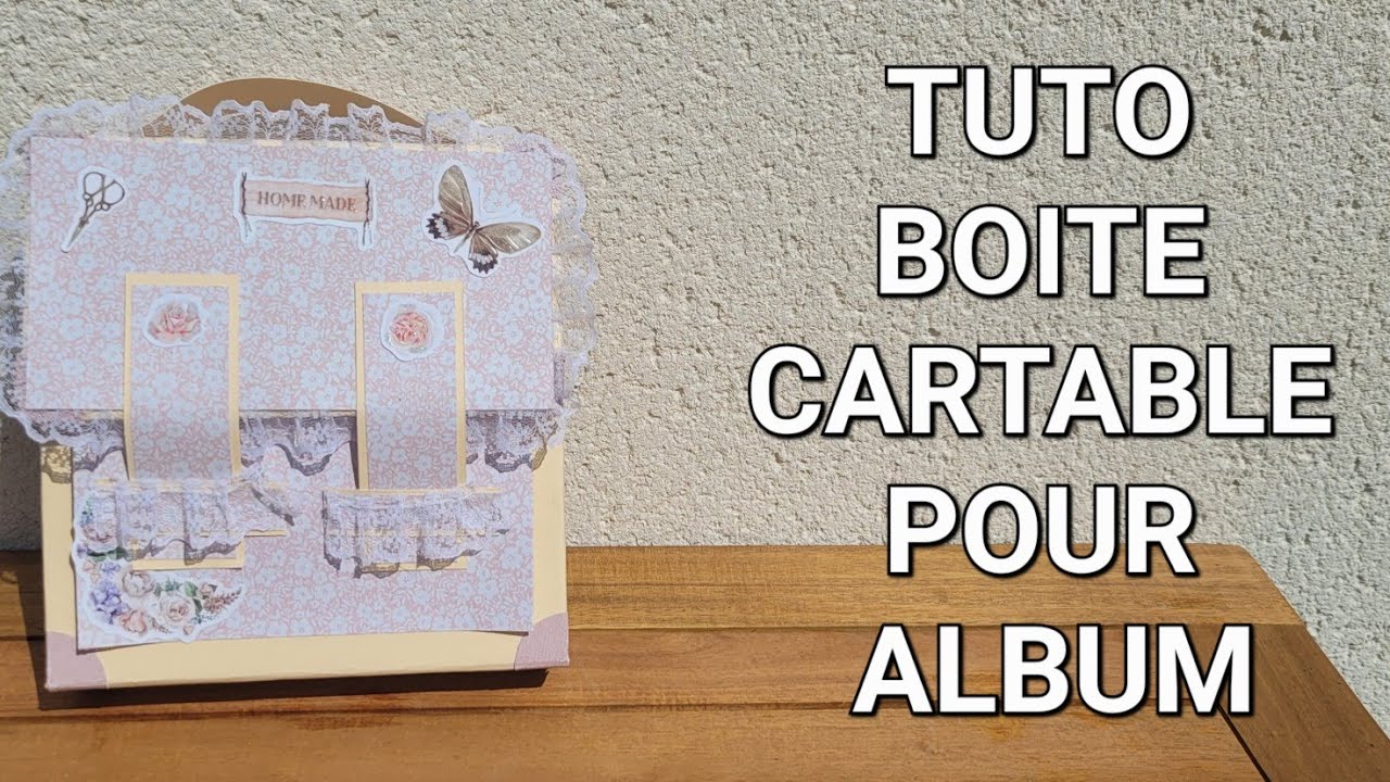 boite cartable pour futur mini album - YouTube
