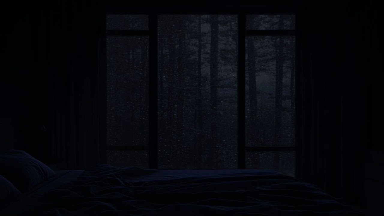 Black Window - Listening to Heavy Rain sounds For a Very Deep Sleep ...