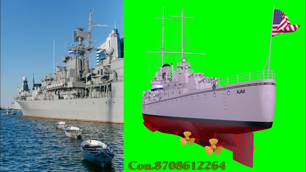 Boat green screen boat stock video stage - YouTube