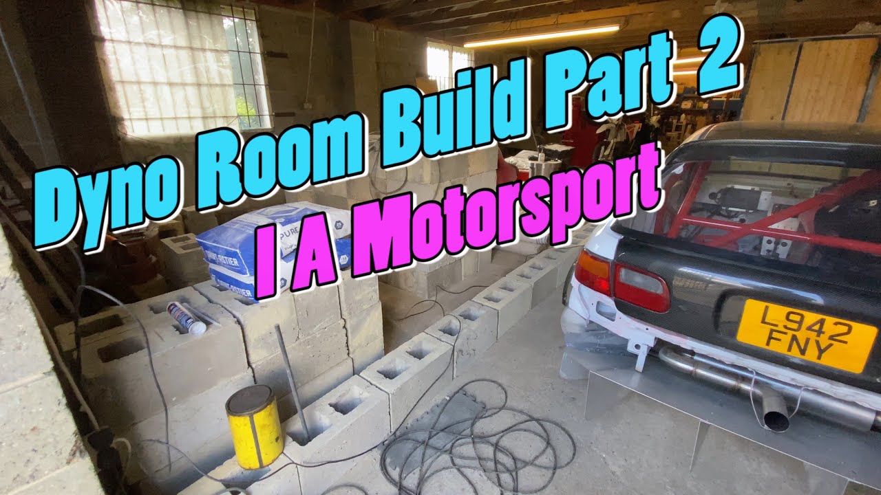 Sound Proof Dyno room update 2 [ First Time Building A Wall ] - YouTube